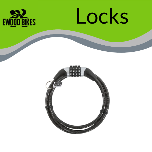 ETC Clink Cable 4 Digit Combo Lock 1000 X 6mm – EwoodBikes.com